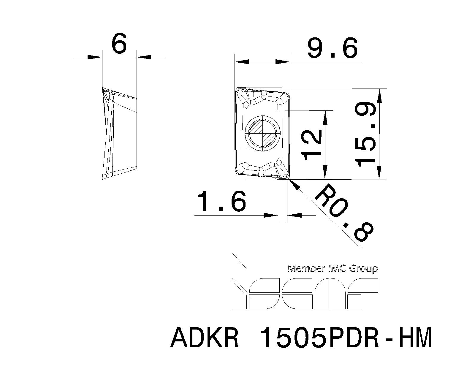 ISCAR Cutting Tools - Metal Working Tools - ADKR 1505PDR/L : 5692417 ...