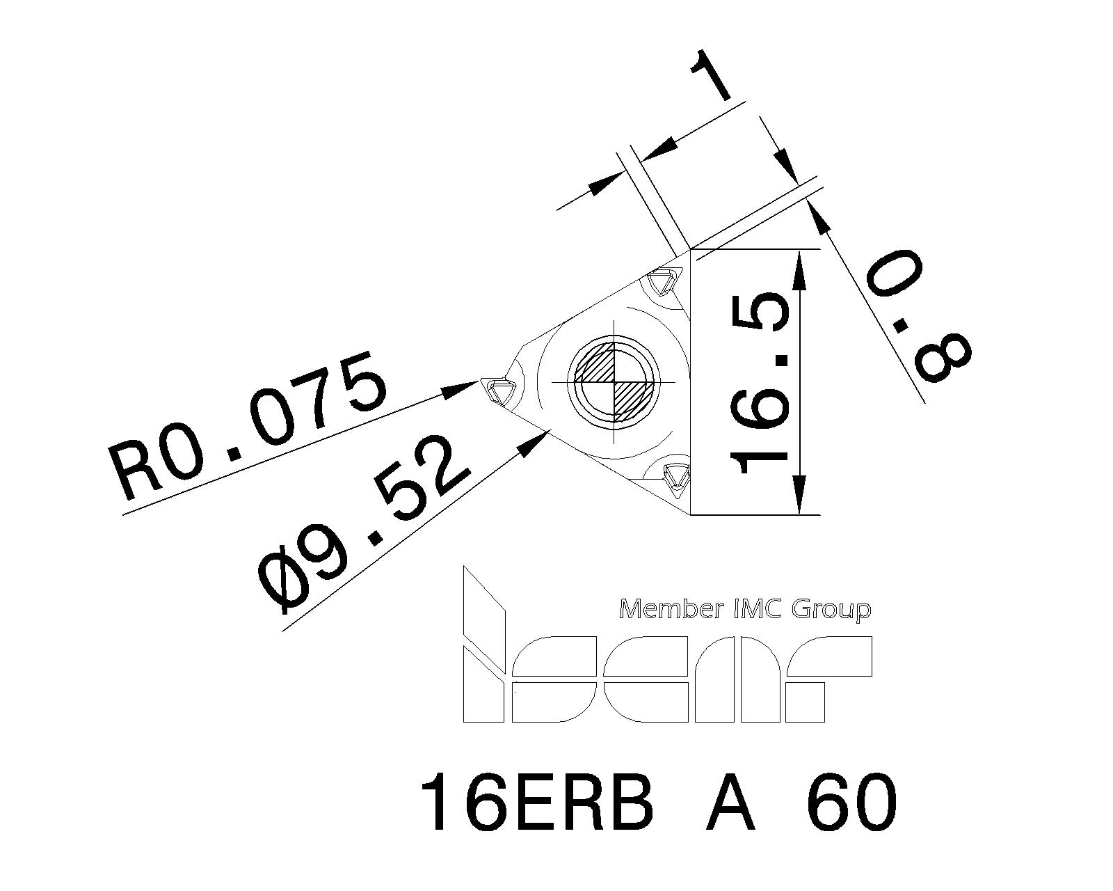 Iscar Cutting Tools Metal Working Tools Er L 60 5996415 16erb A 60