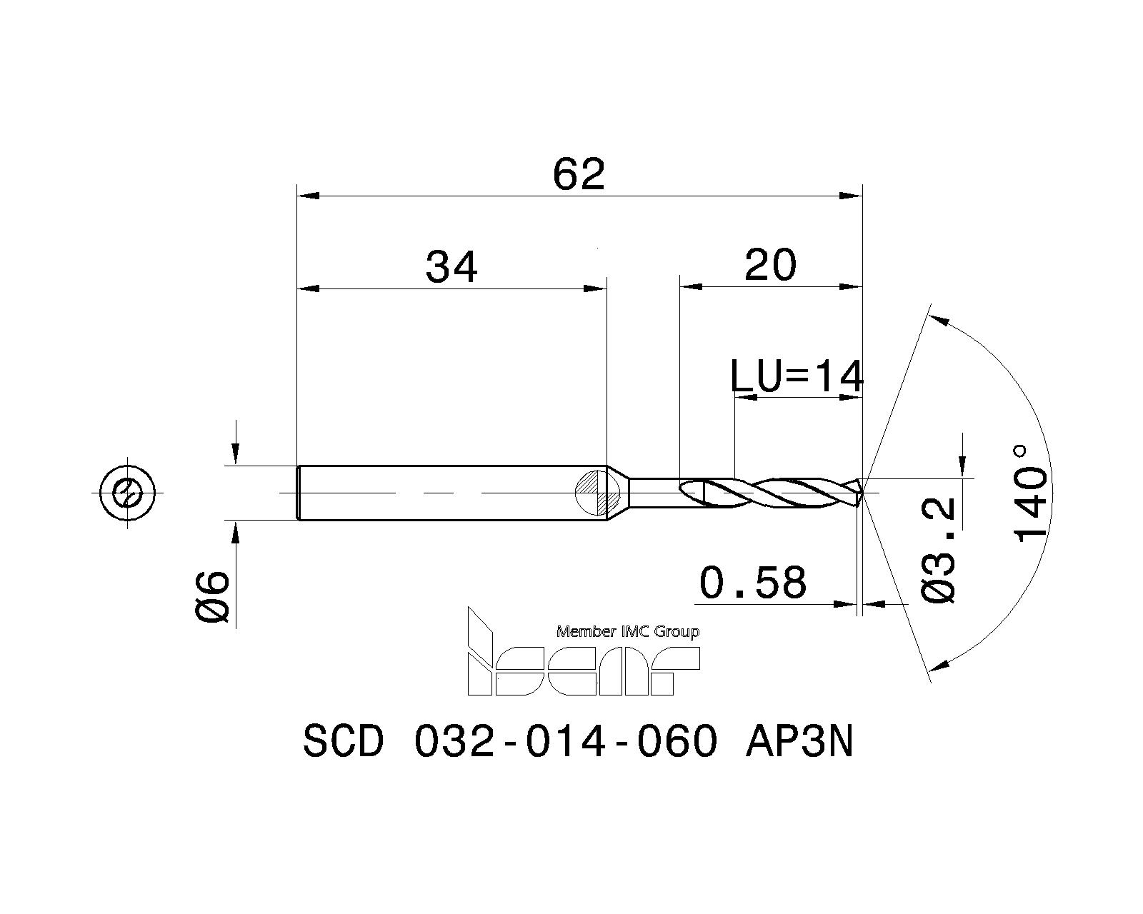 ISCAR Cutting Tools - Metal Working Tools - SCD-AP3N (3xD) : 6154709 ...