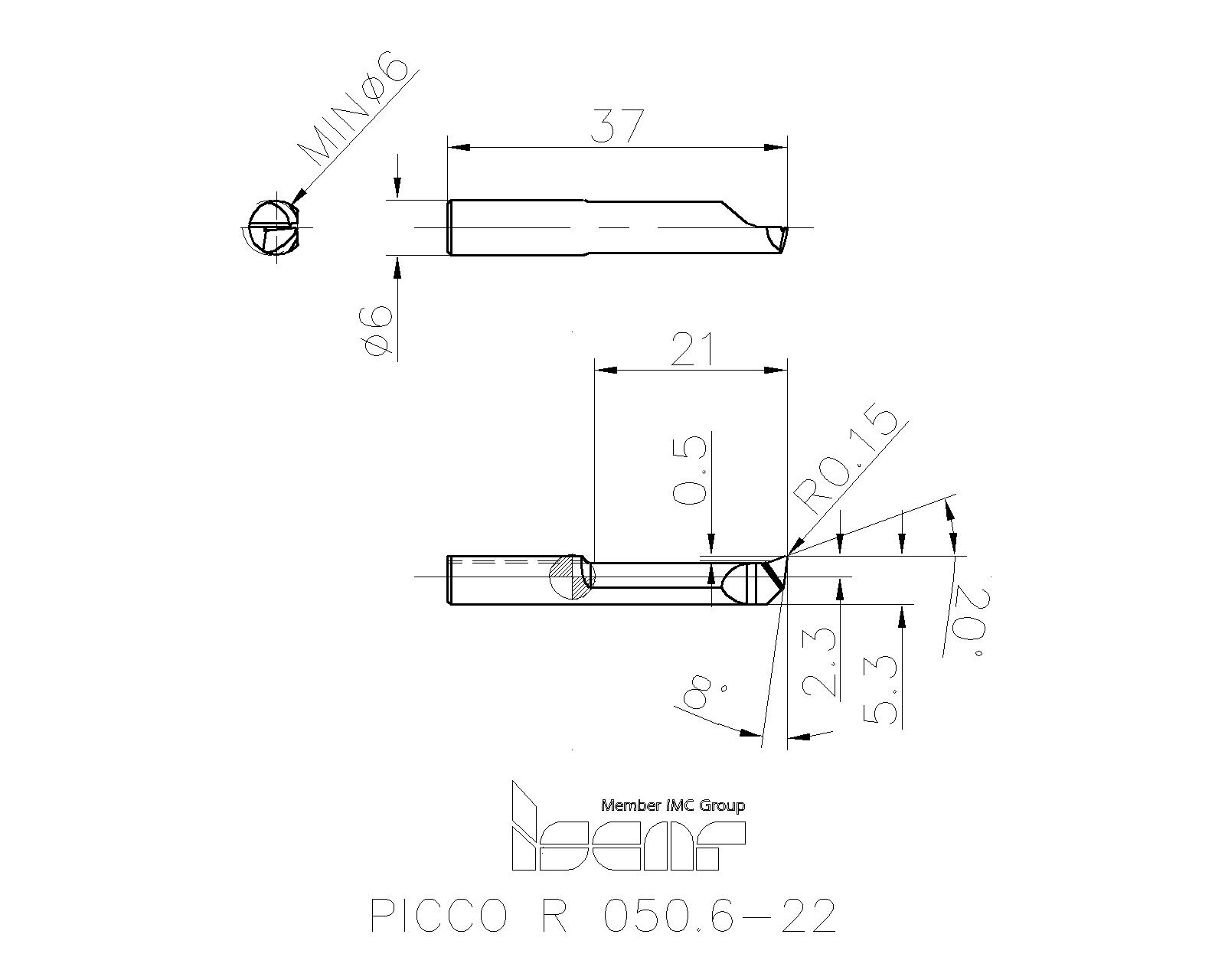 ISCAR Cutting Tools - Metal Working Tools - PICCO R/L 050, 053, 055 : ...