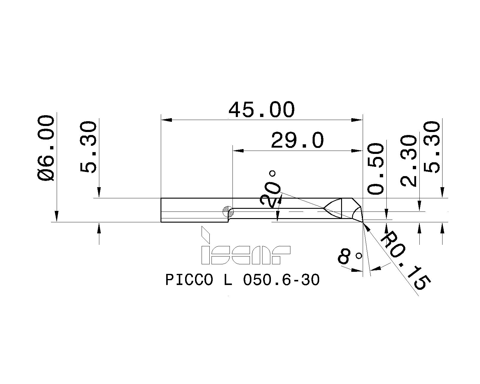 ISCAR Cutting Tools - Metal Working Tools - PICCO R/L 050, 053, 055 : ...