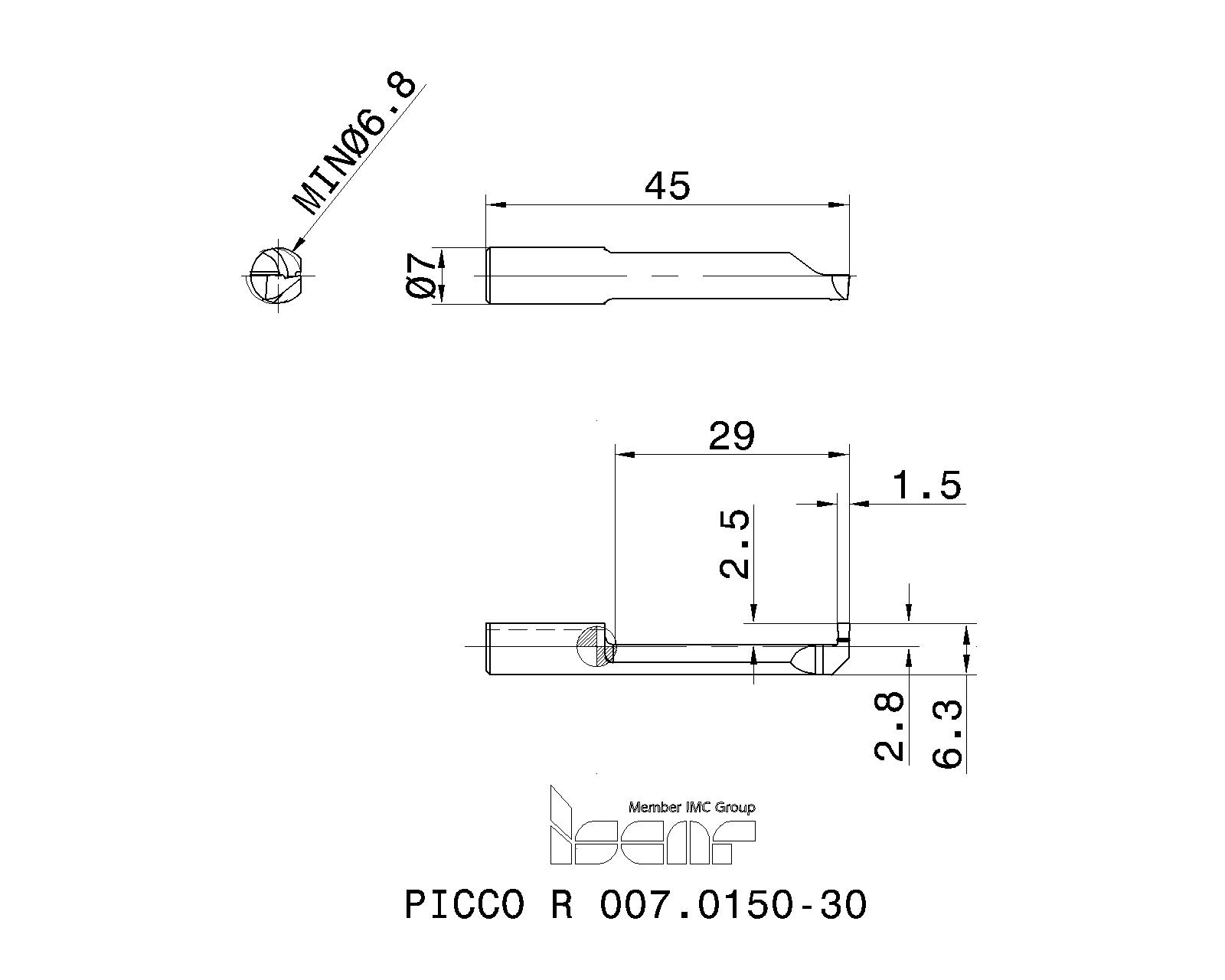 ISCAR Cutting Tools - Metal Working Tools - PICCO R/L 002-007 : 6402423 ...