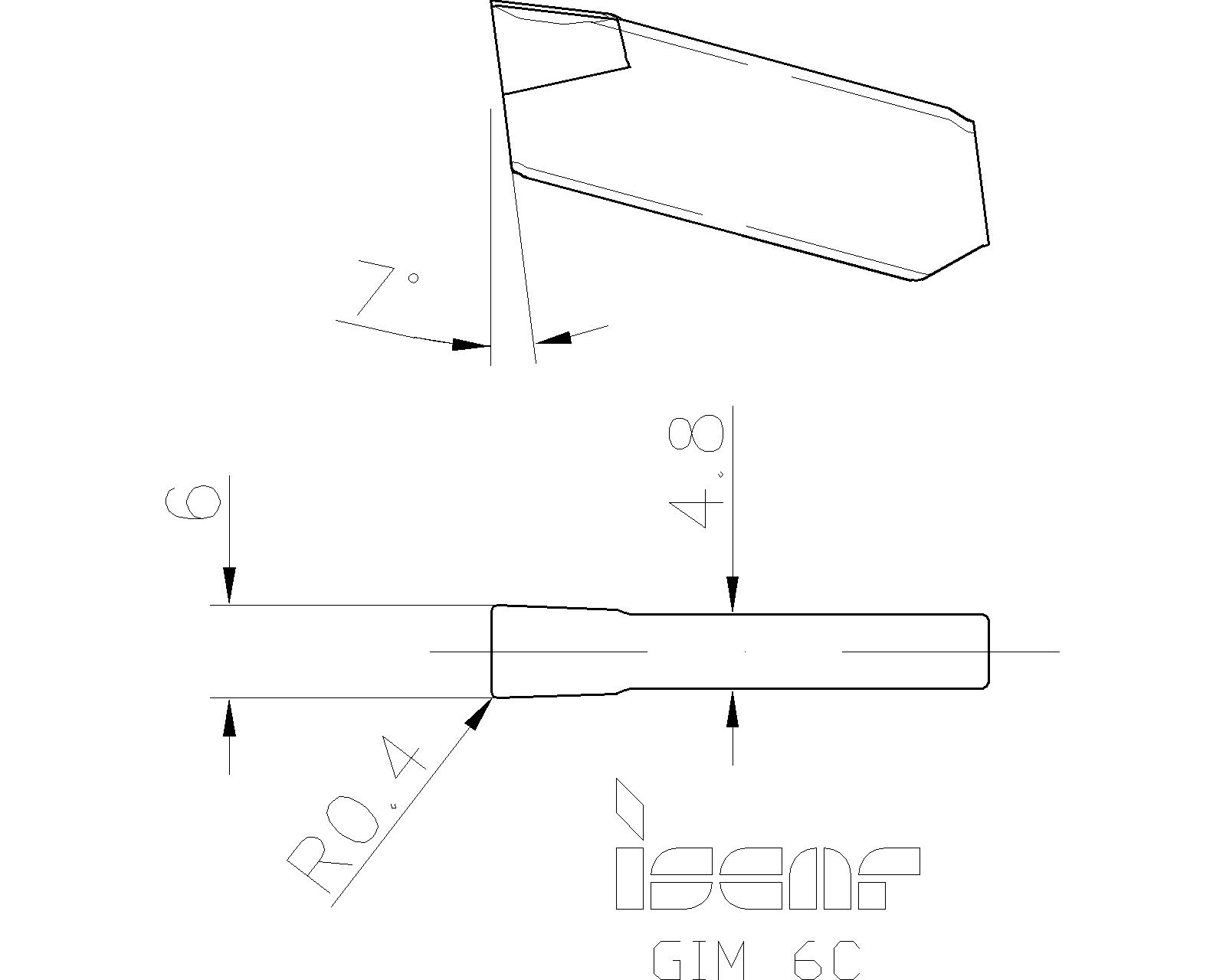 ISCAR Cutting Tools - Metal Working Tools - GIM-C : 6403213 - GIM 6C