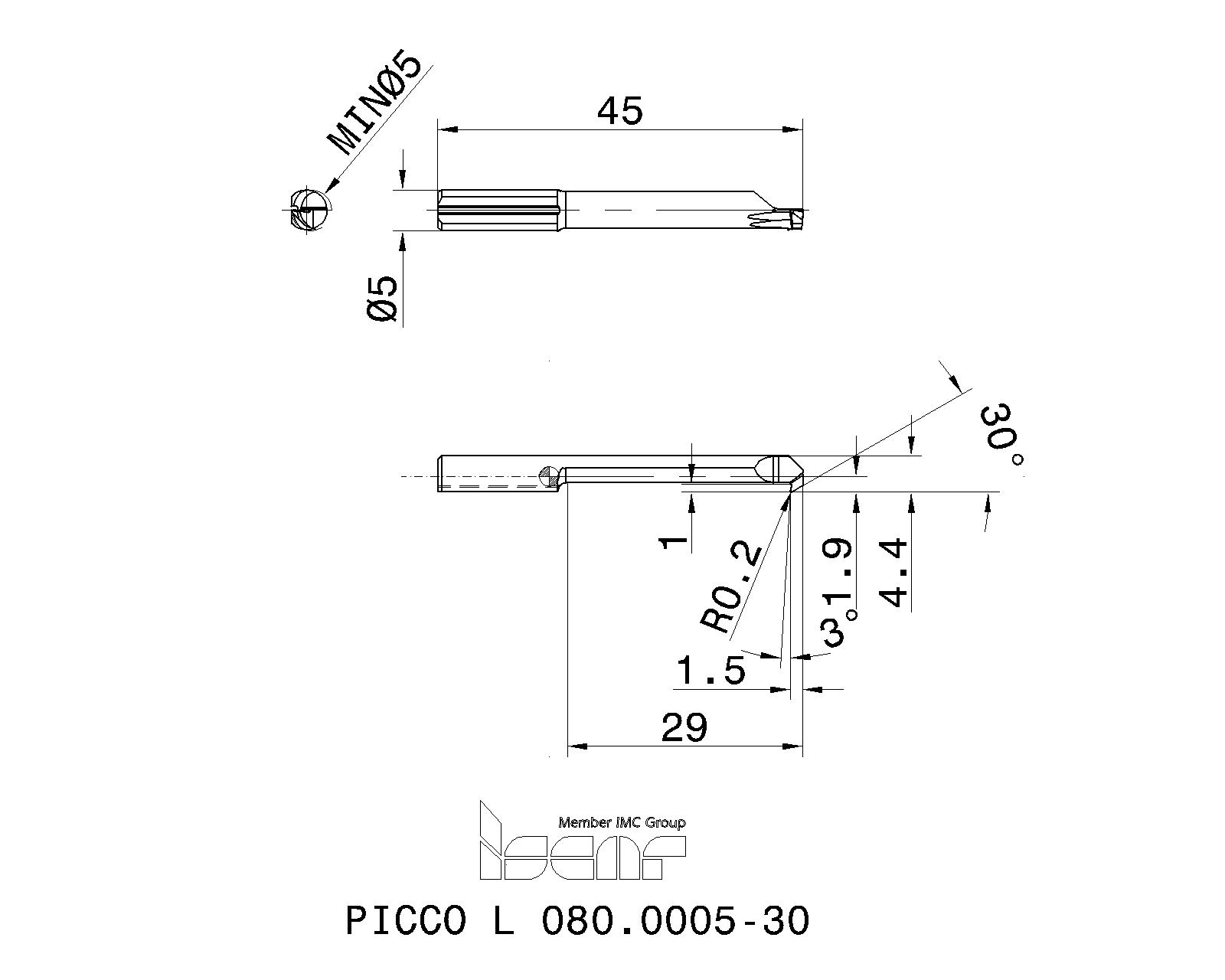 ISCAR Cutting Tools - Metal Working Tools - PICCO R/L 080 : 6403660 ...