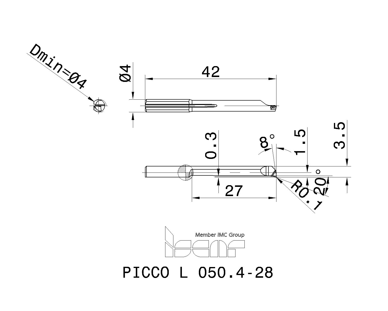 ISCAR Cutting Tools - Metal Working Tools - PICCO R/L 050, 053, 055 : ...