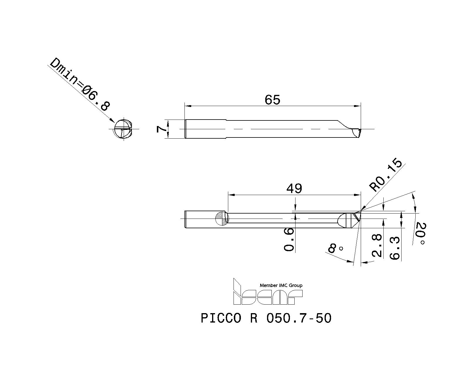 ISCAR Cutting Tools - Metal Working Tools - PICCO R/L 050, 053, 055 : ...