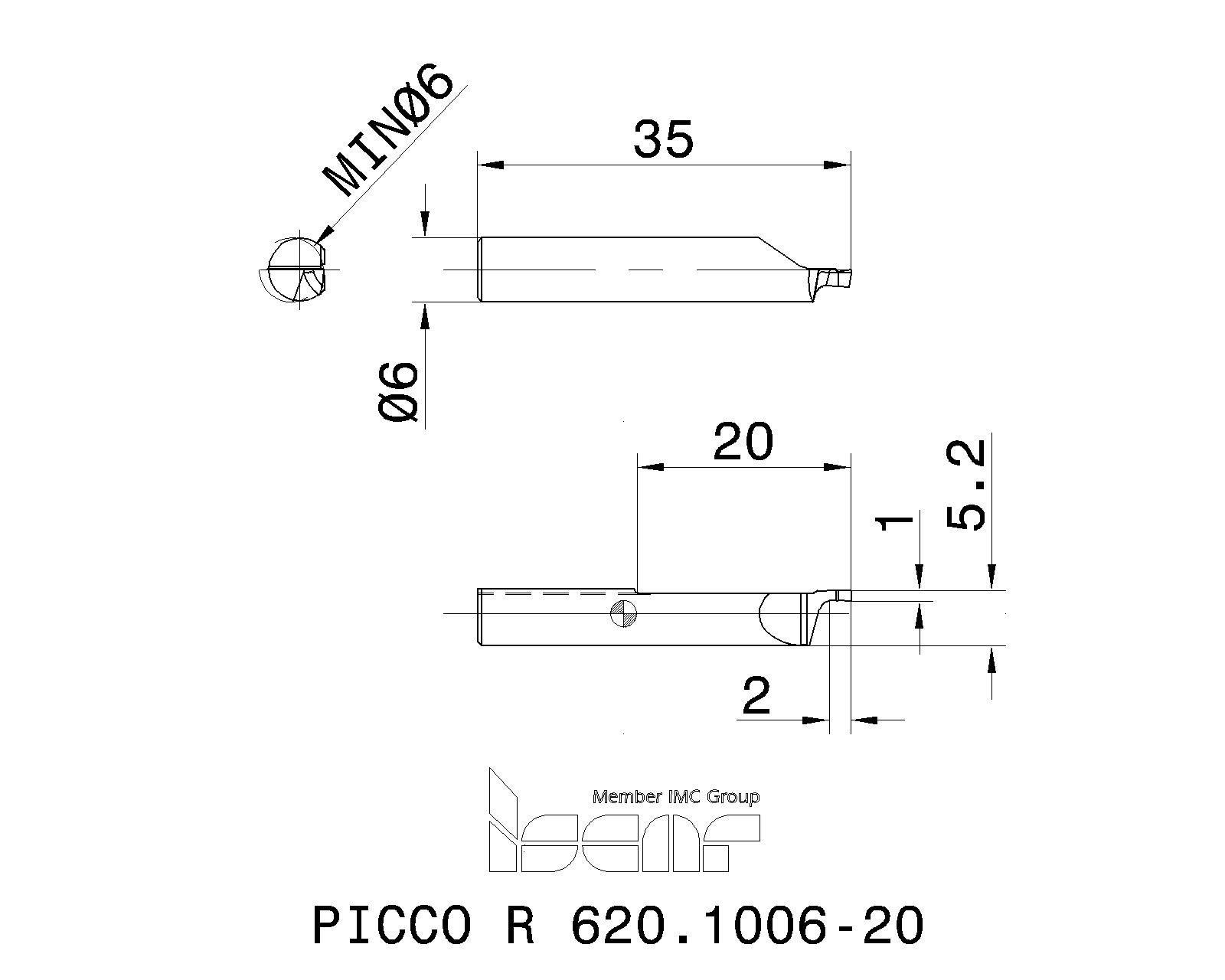 ISCAR Cutting Tools - Metal Working Tools - PICCO-620 (Groove Along ...