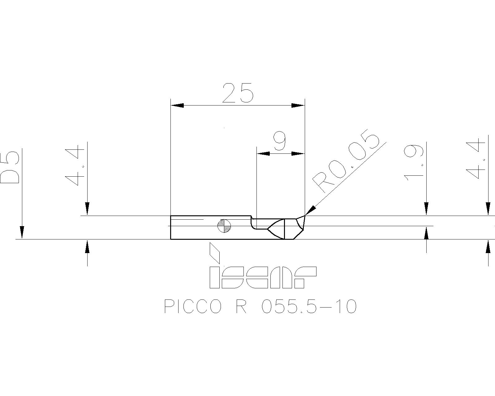 ISCAR Cutting Tools - Metal Working Tools - PICCO R/L 050, 053, 055 : ...