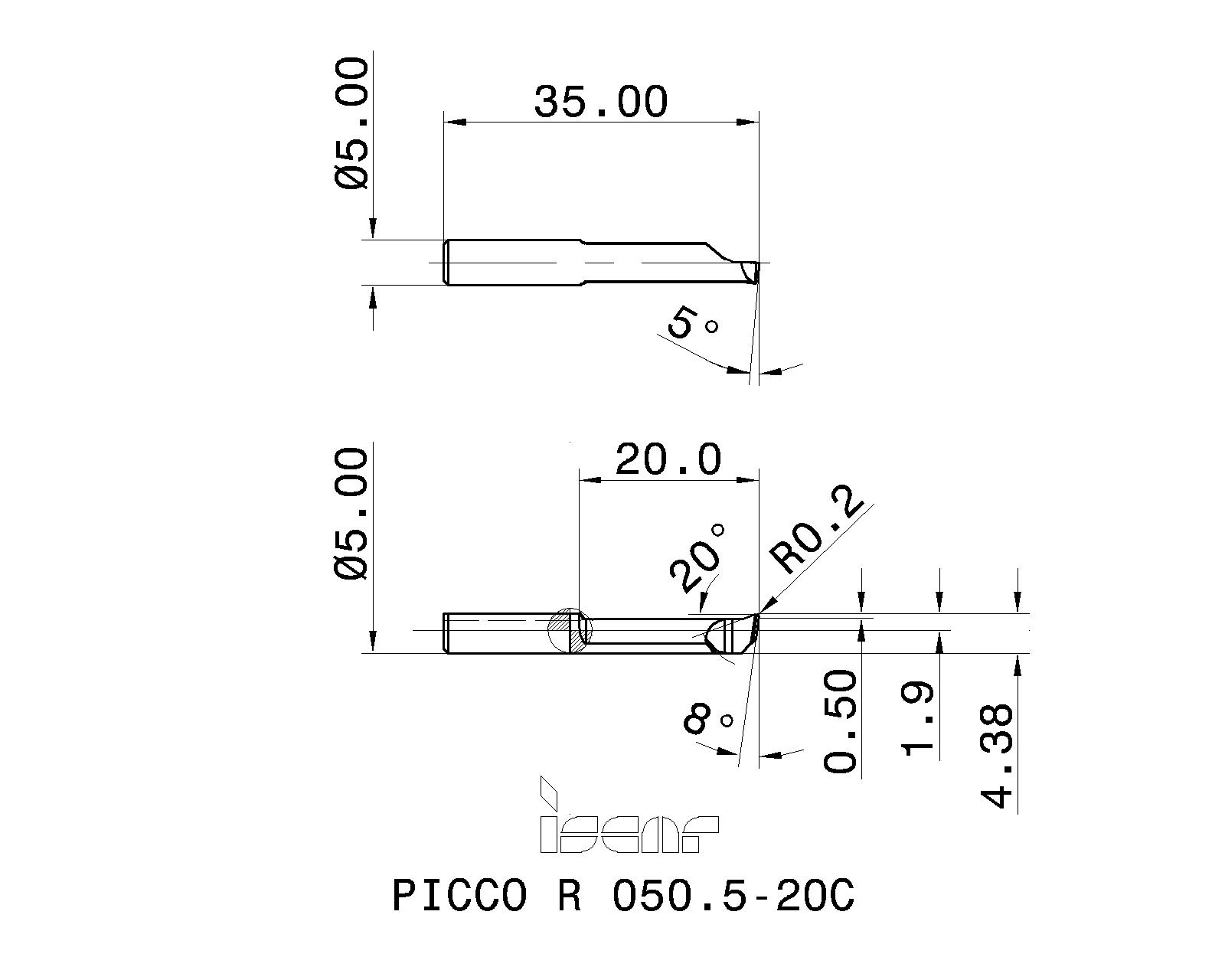 ISCAR Cutting Tools - Metal Working Tools - PICCO R/L 050-C : 6404201 ...