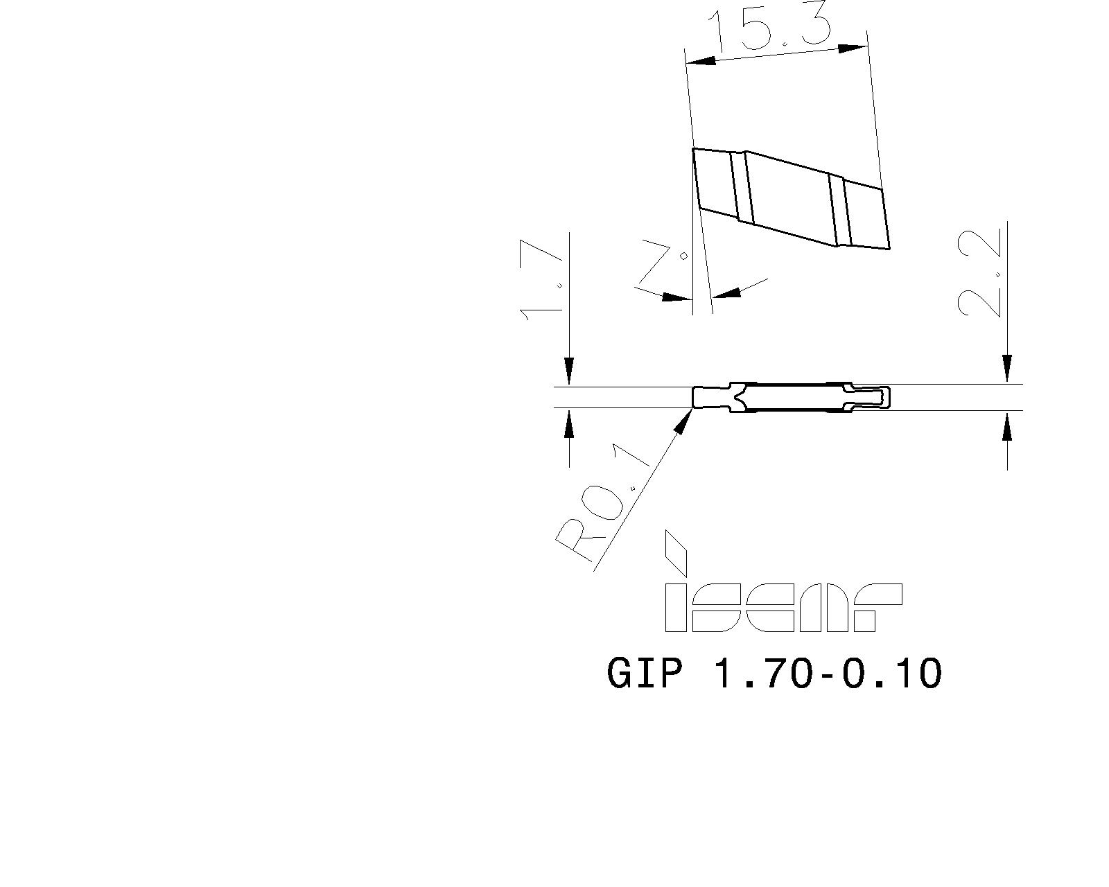 ISCAR Cutting Tools - Metal Working Tools - GIP (flat top W