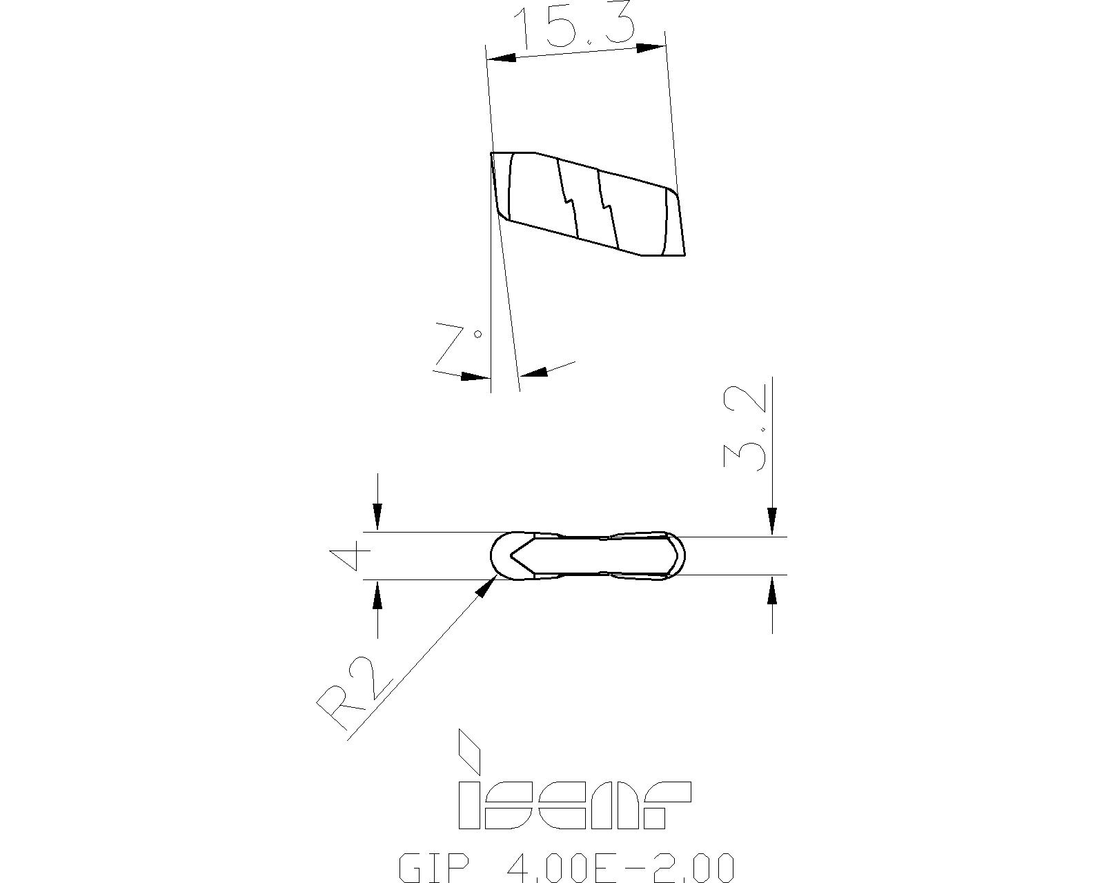 ISCAR Cutting Tools - Metal Working Tools - GIP-E (full radius ...