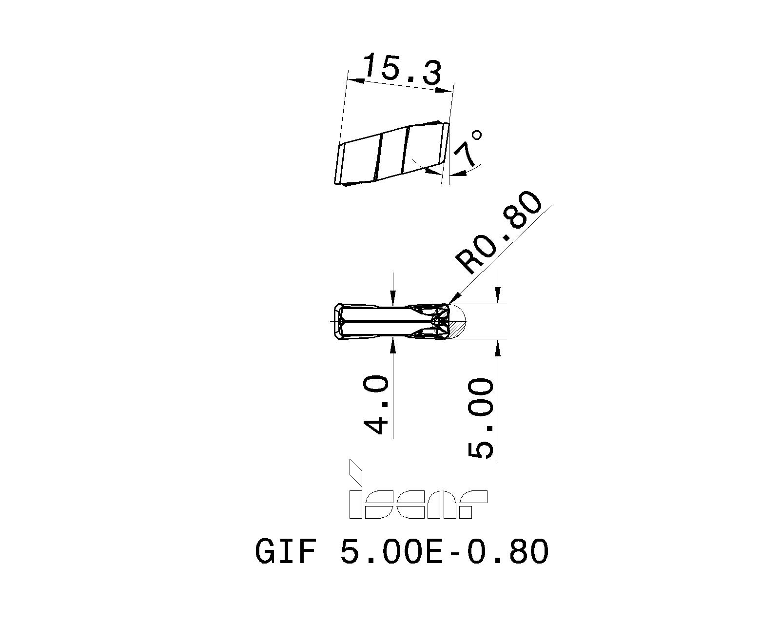 ISCAR Cutting Tools - Metal Working Tools - GIF-E (W=4-6) : 6404393 ...