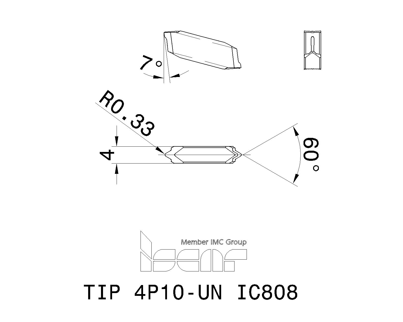 ISCAR Cutting Tools - Metal Working Tools - TIP-P-UN : 6404531 - TIP ...