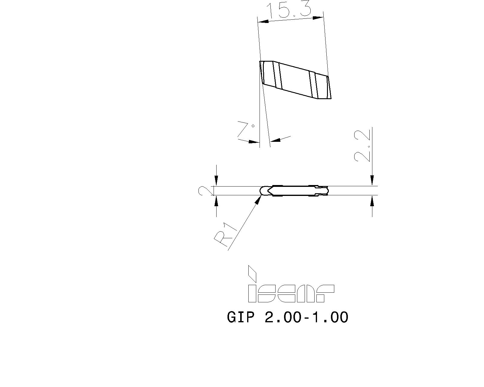 ISCAR Cutting Tools - Metal Working Tools - GIP (full radius W