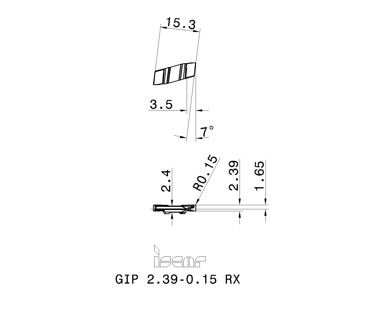 ISCAR Cutting Tools - Metal Working Tools - GIP-RX/LX : 6405508 - GIP 2 ...