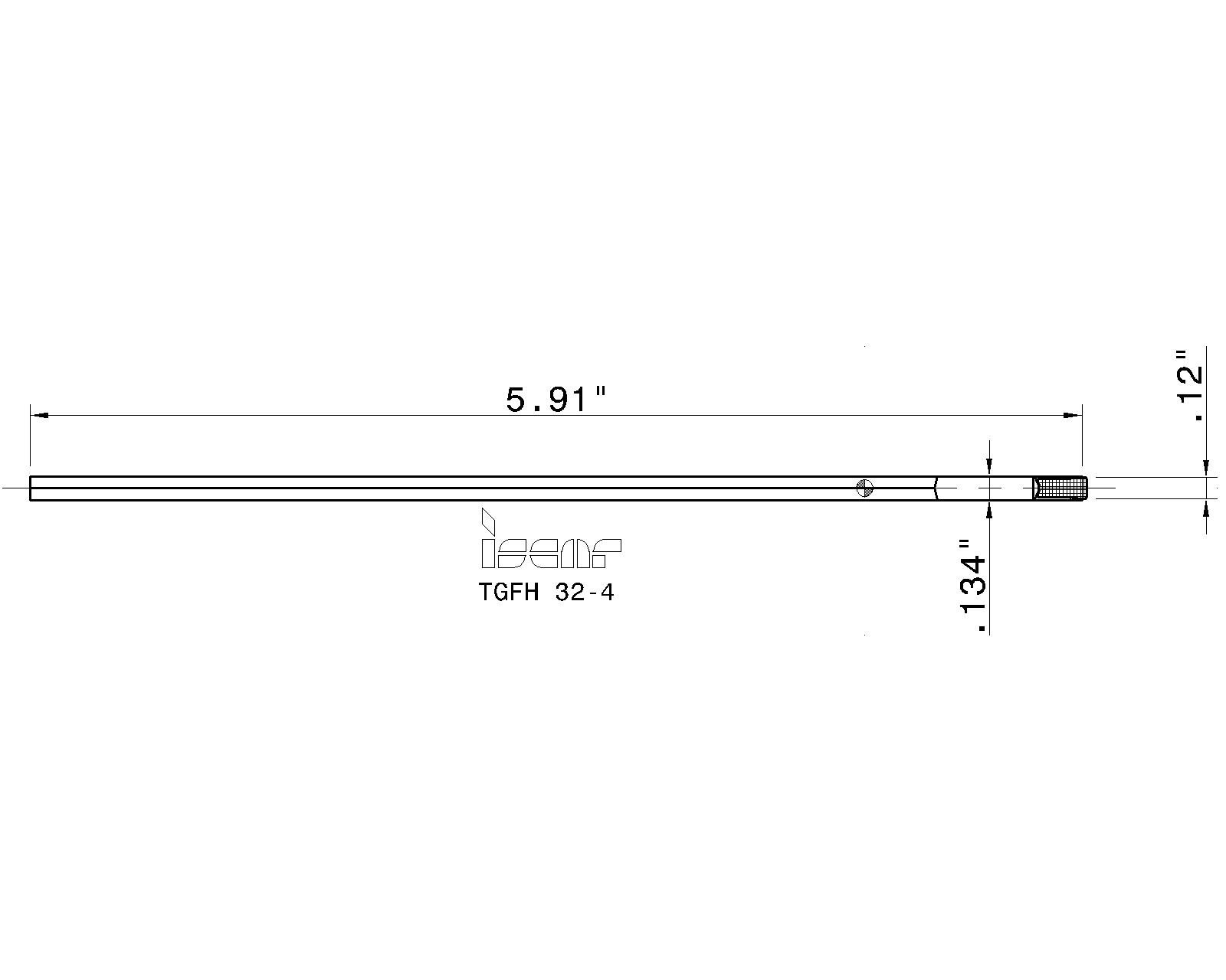 ISCAR Cutting Tools - Metal Working Tools - TGFH/R/L : 2301763 - TGFH 32-4