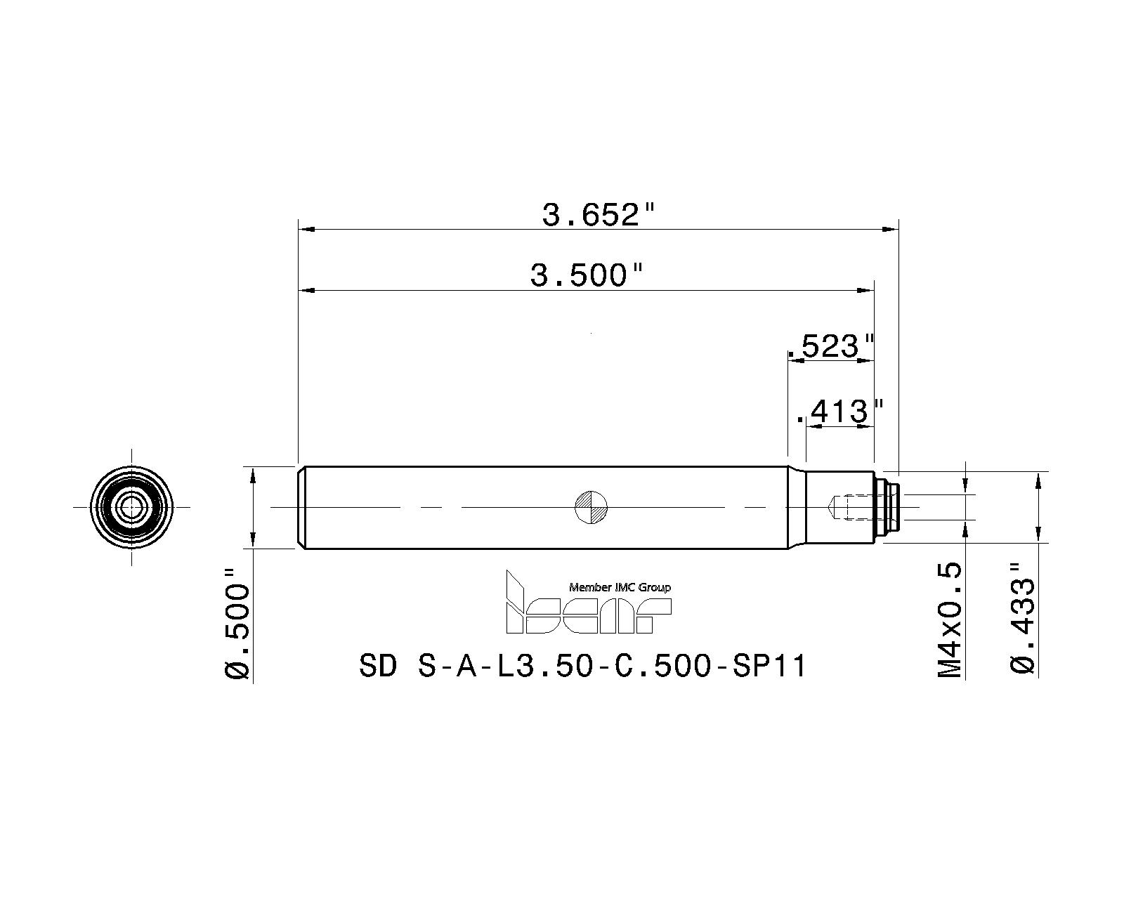 ISCAR Cutting Tools - Metal Working Tools - SD S-A-SP : 3110808 - SD S ...
