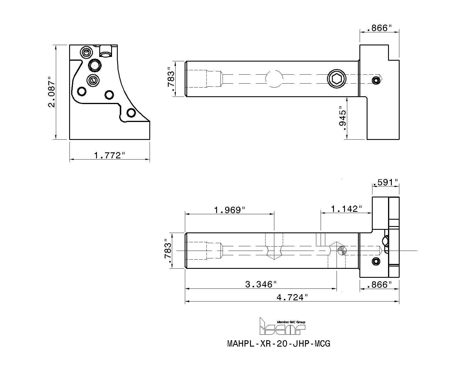 ISCAR Cutting Tools - Metal Working Tools - MAHPR/L-XL-JHP : 3368870 ...