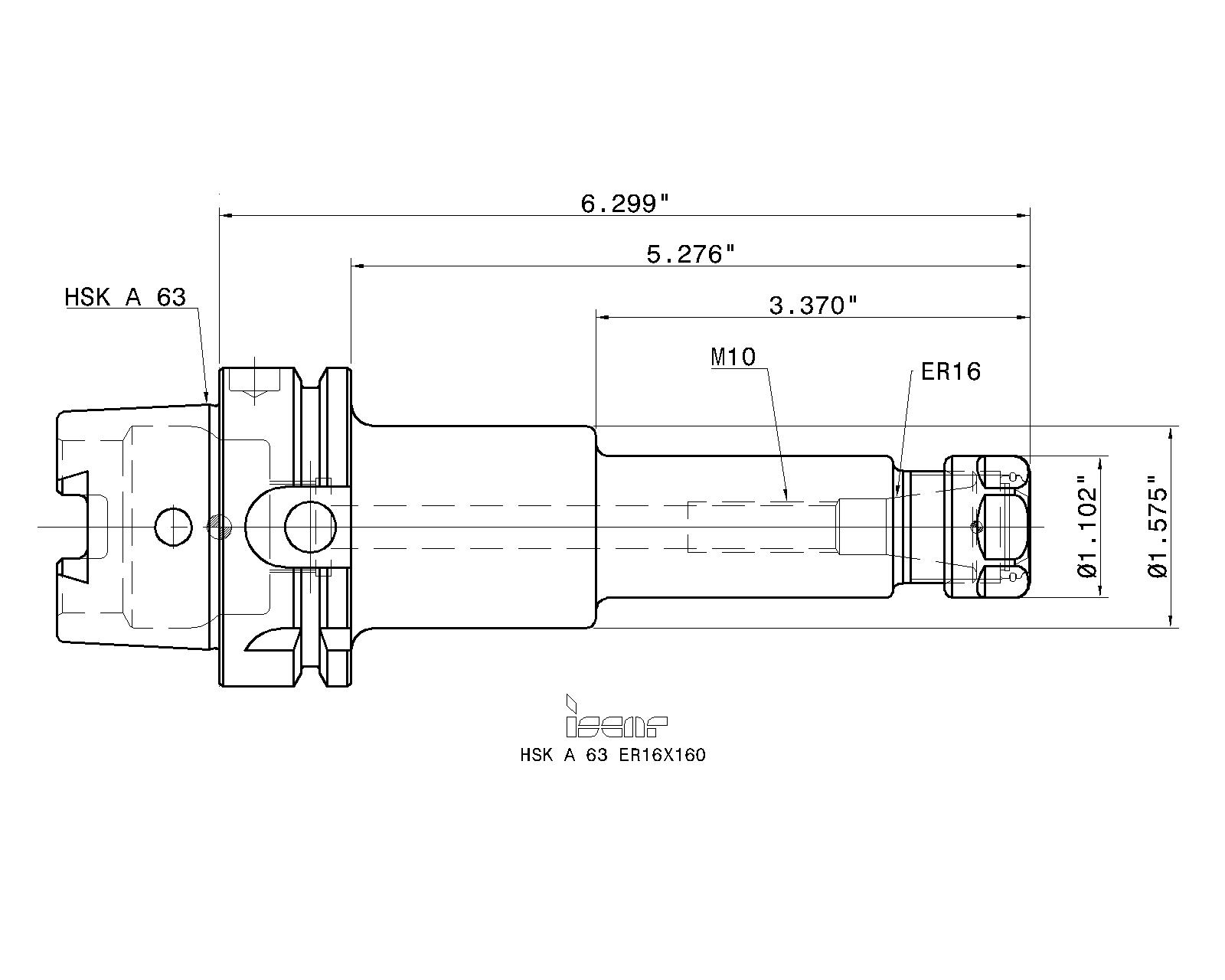 ISCAR Cutting Tools - Metal Working Tools - HSK A-ER : 4561215 - HSK ...
