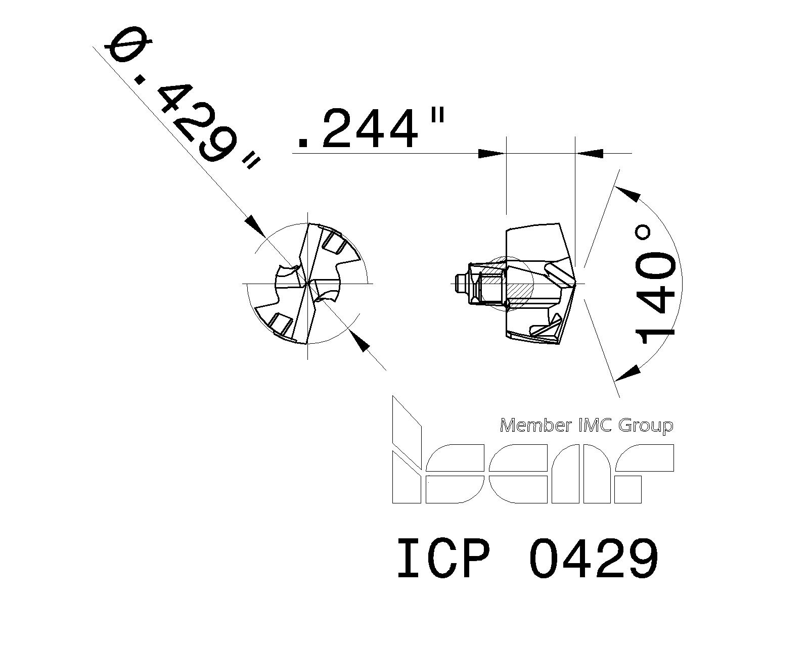 ISCAR Cutting Tools - Metal Working Tools - ICP : 5506636 - ICP 0429