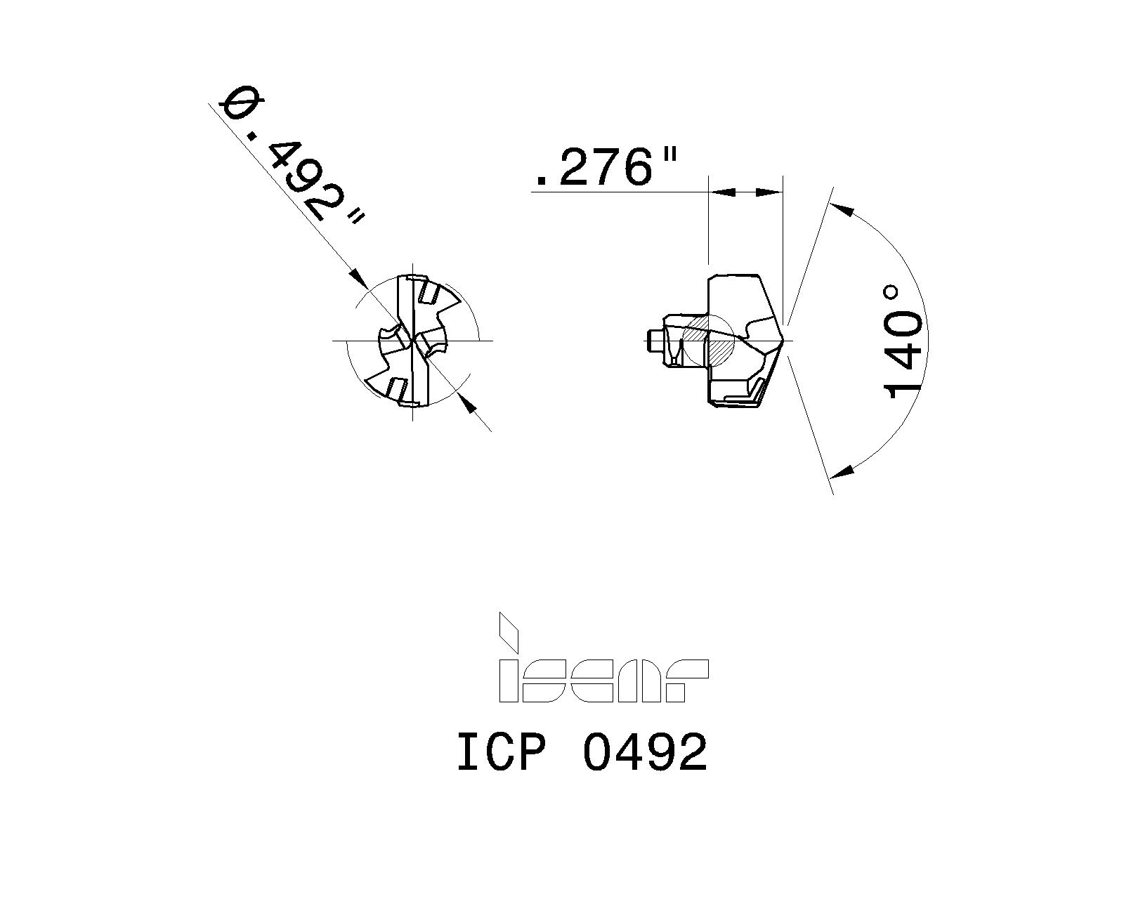 ISCAR Cutting Tools - Metal Working Tools - ICP : 5506638 - ICP 0492