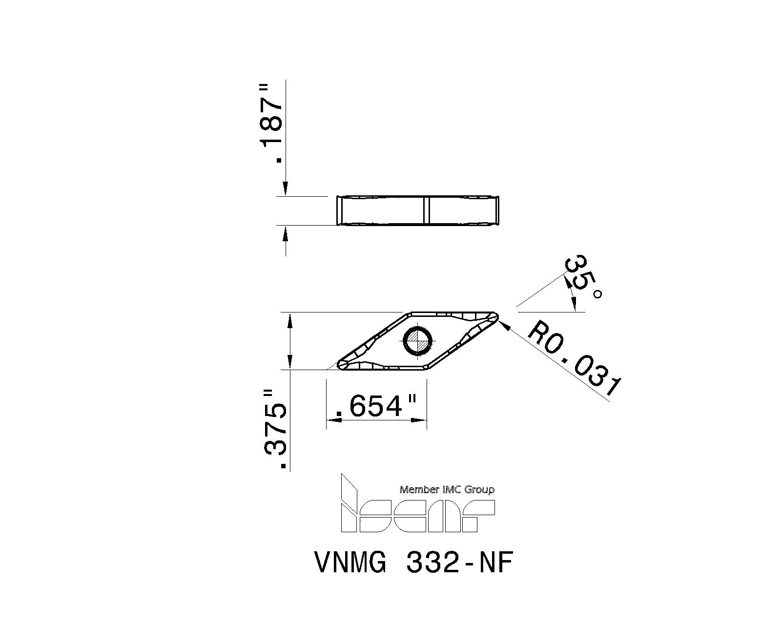 ISCAR Cutting Tools - Metal Working Tools - VNMG/VNGG-NF : 5507539 ...