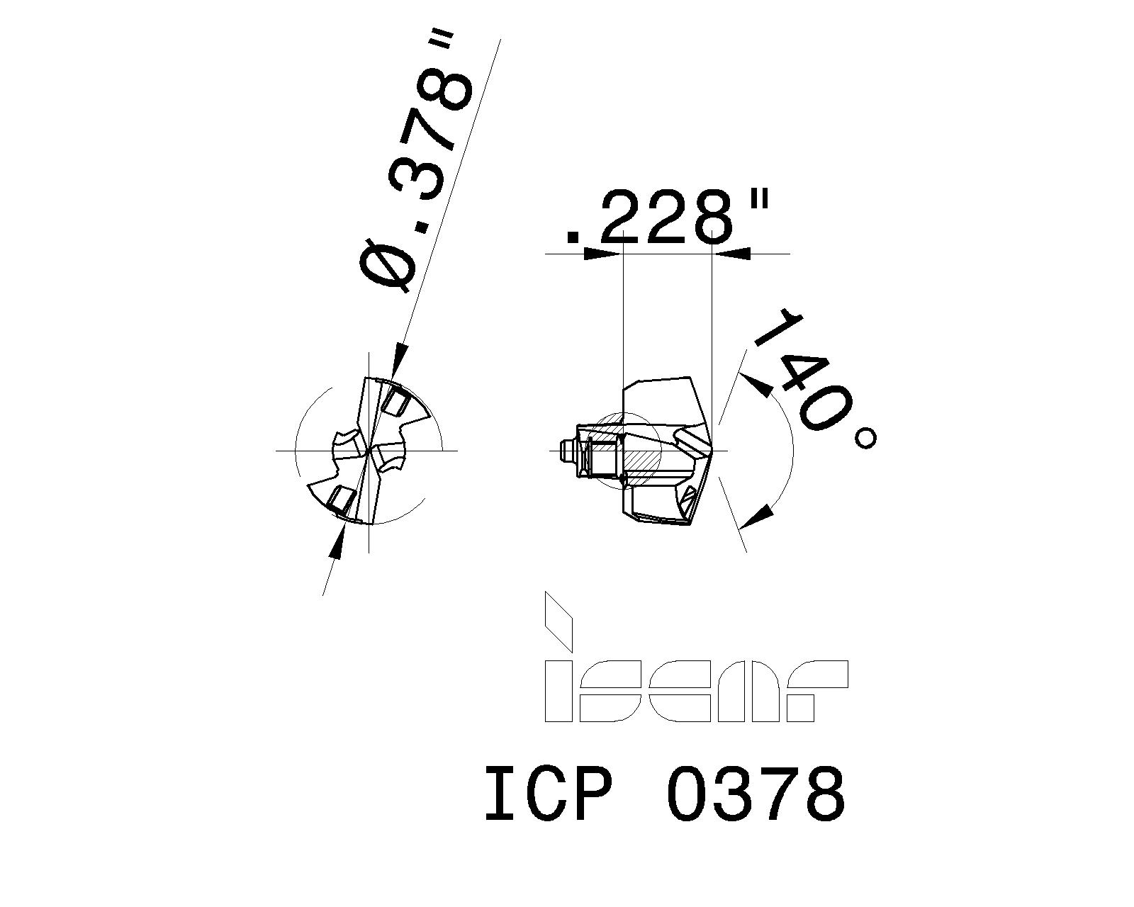 ISCAR Cutting Tools - Metal Working Tools - ICP : 5508337 - ICP 0378