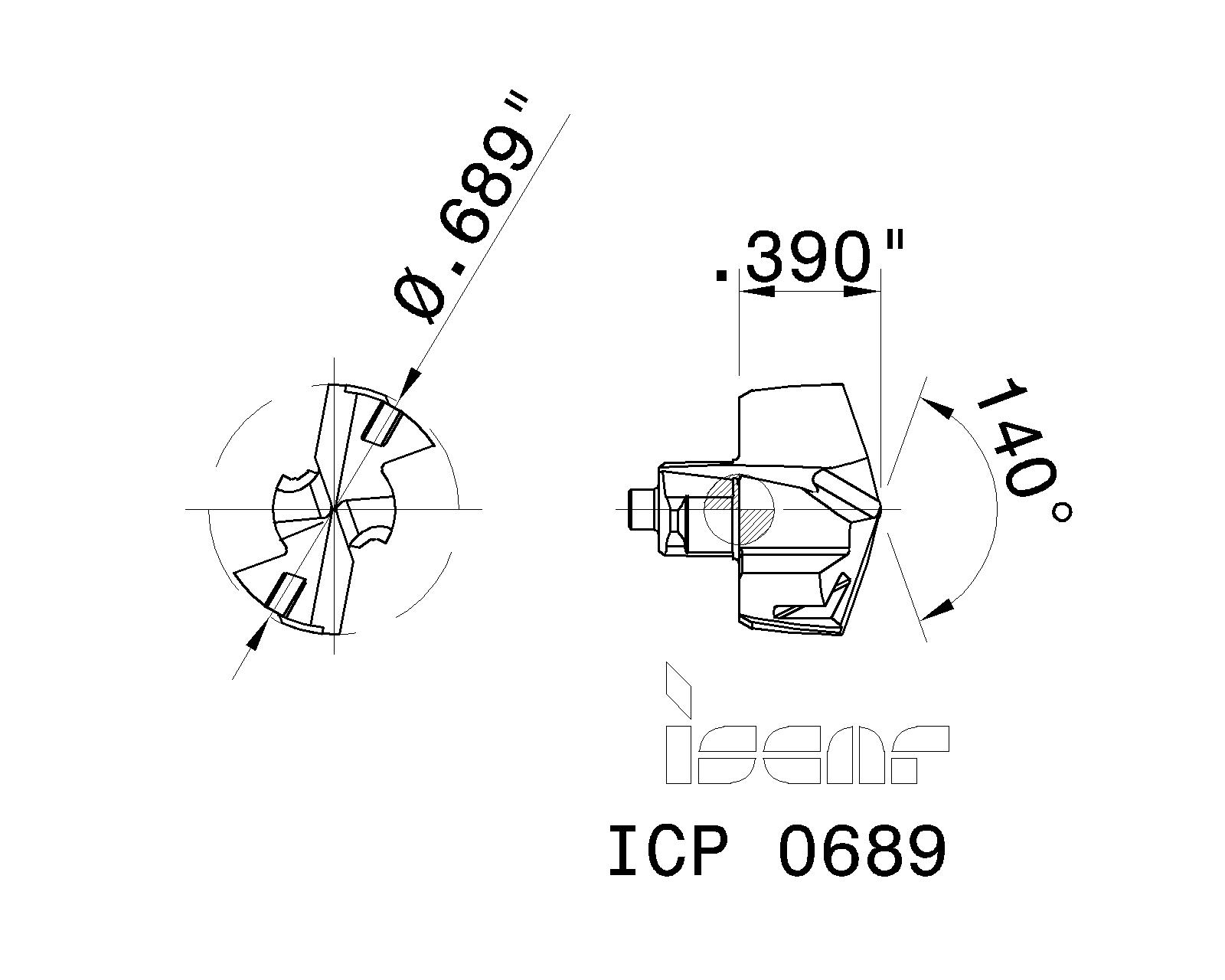 ISCAR Cutting Tools - Metal Working Tools - ICP : 5508576 - ICP 0689