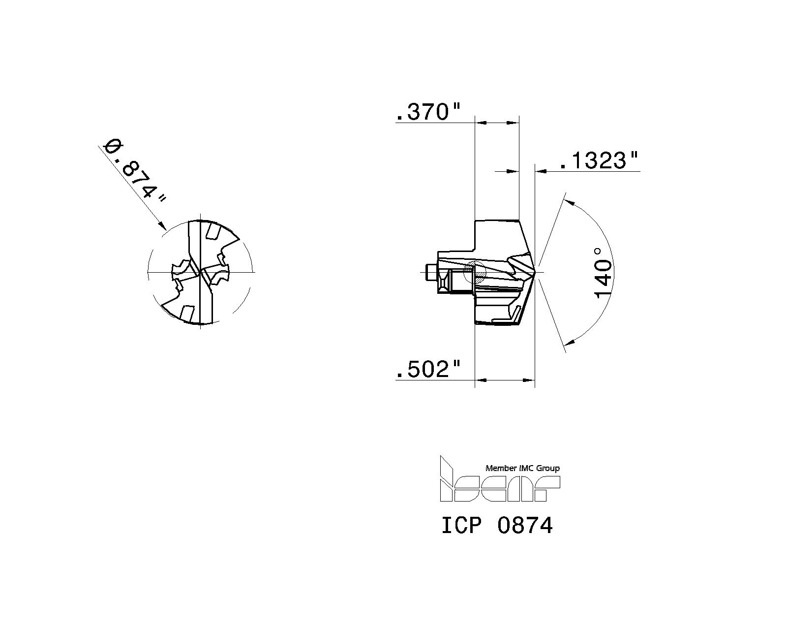 ISCAR Cutting Tools - Metal Working Tools - ICP : 5509128 - ICP 0874