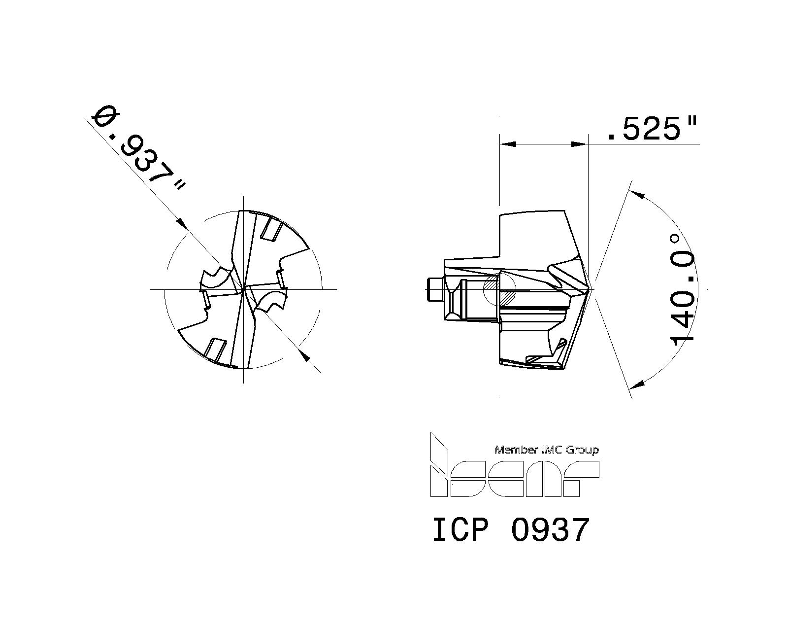 ISCAR Cutting Tools - Metal Working Tools - ICP : 5509154 - ICP 0937