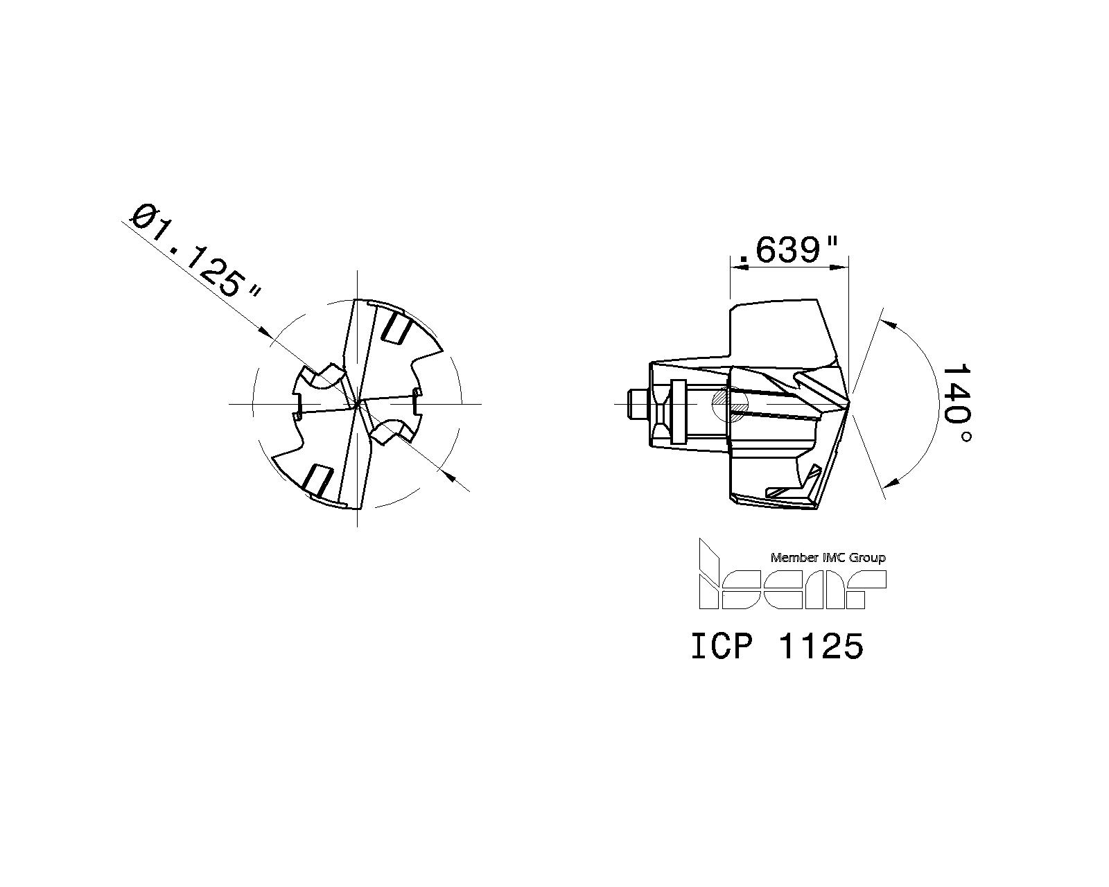 ISCAR Cutting Tools - Metal Working Tools - ICP : 5567705 - ICP 1125