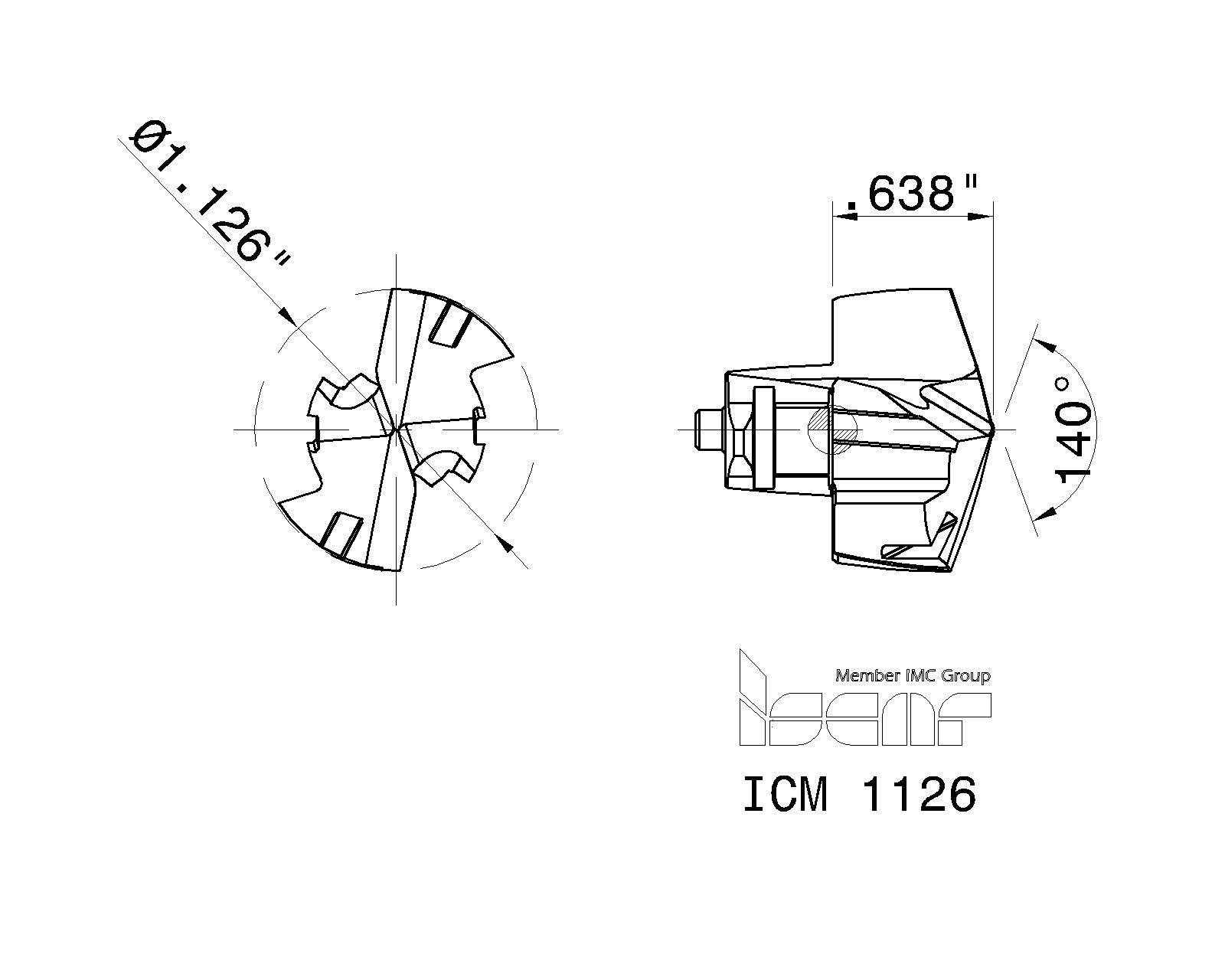 ISCAR Cutting Tools - Metal Working Tools - ICM : 5568389 - ICM 1126