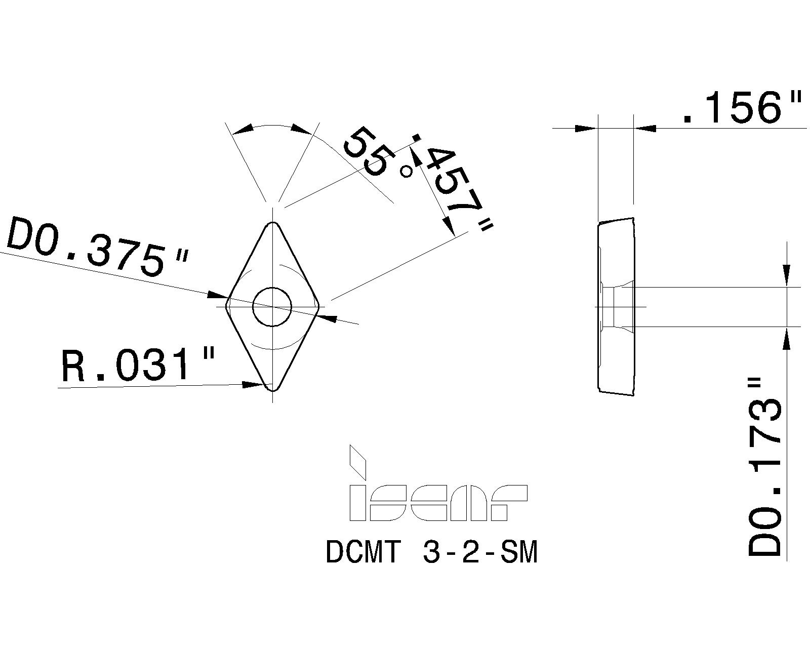 ISCAR Cutting Tools - Metal Working Tools - DCMT/DCGT-SM : 5593382 ...
