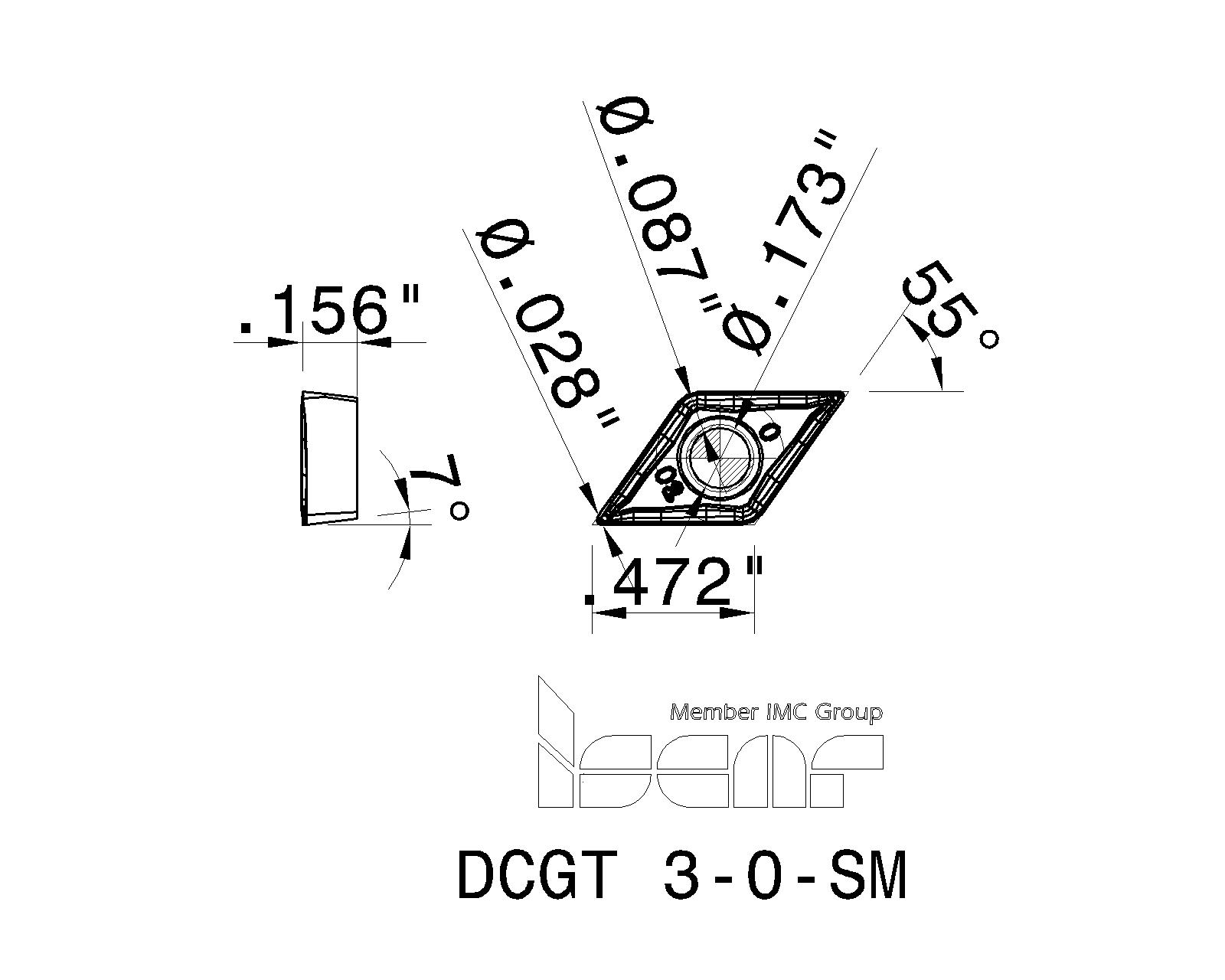 ISCAR Cutting Tools - Metal Working Tools - DCMT/DCGT-SM : 5595493 ...
