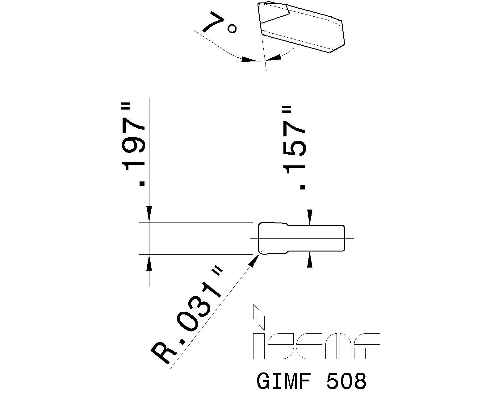 ISCAR Cutting Tools - Metal Working Tools - GIMF : 6404065 - GIMF 508