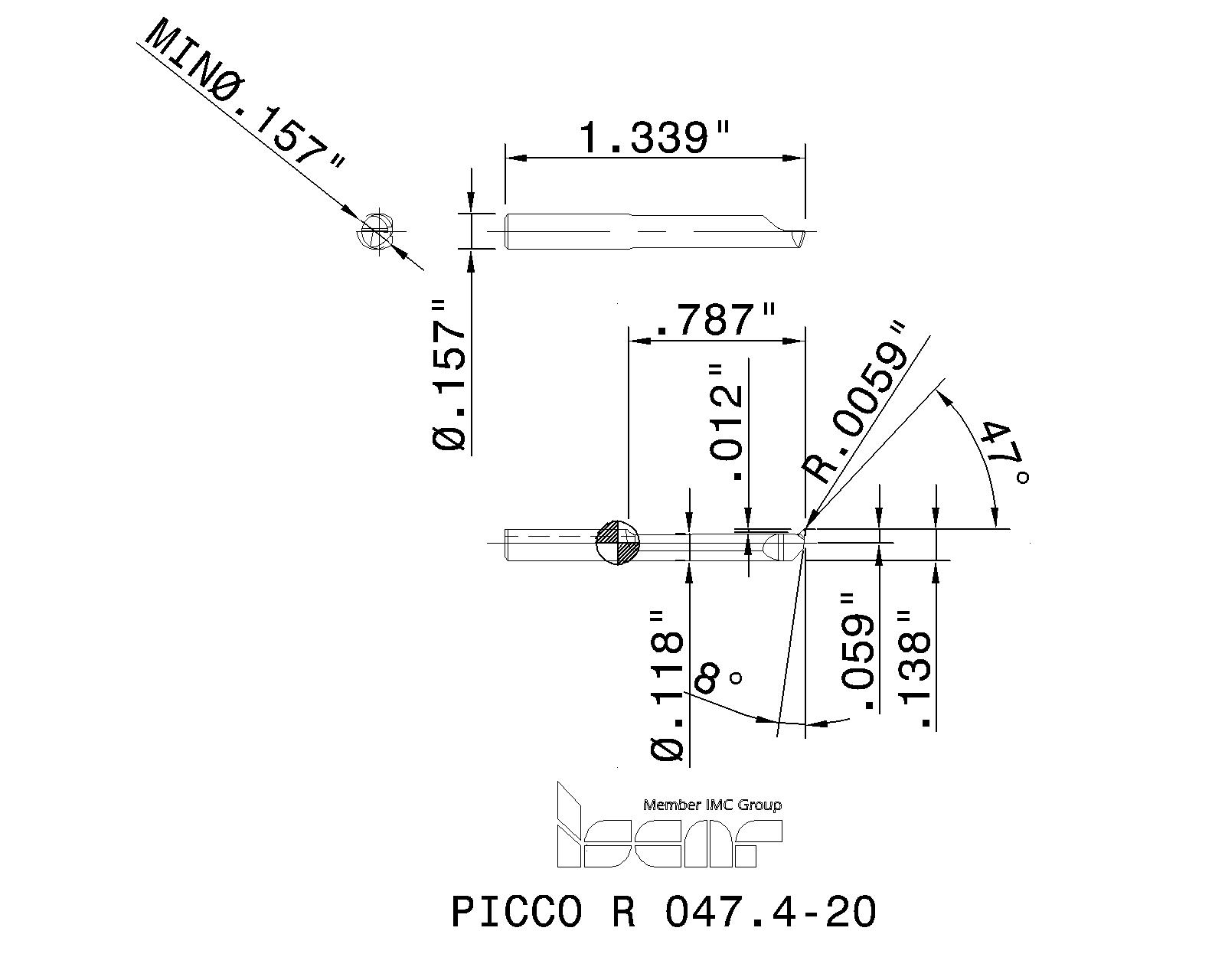 ISCAR Cutting Tools - Metal Working Tools - PICCO R/L 047 : 6404226 ...
