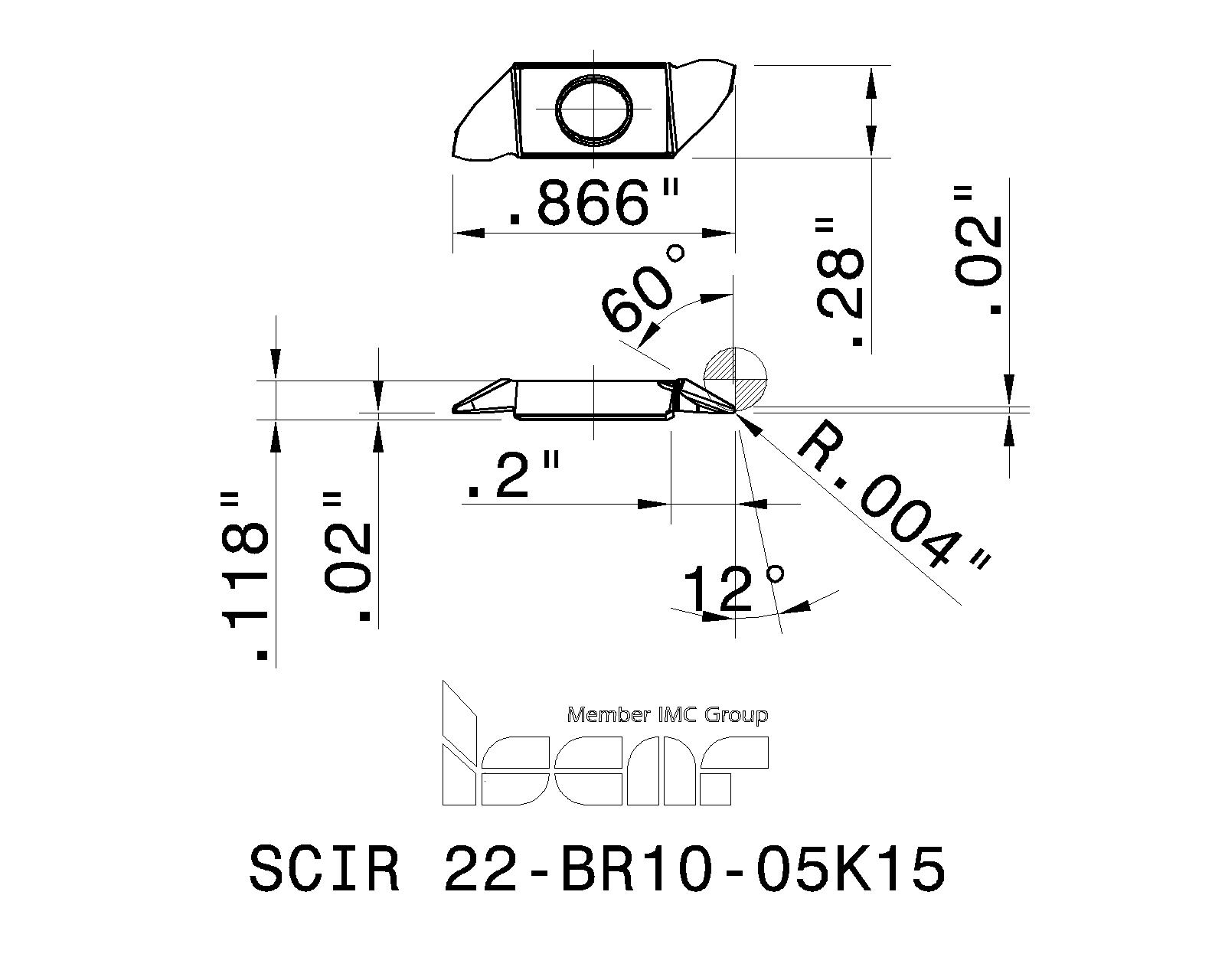 ISCAR Cutting Tools - Metal Working Tools - SCIR/L-22-BR/BL/BRA/BLA ...