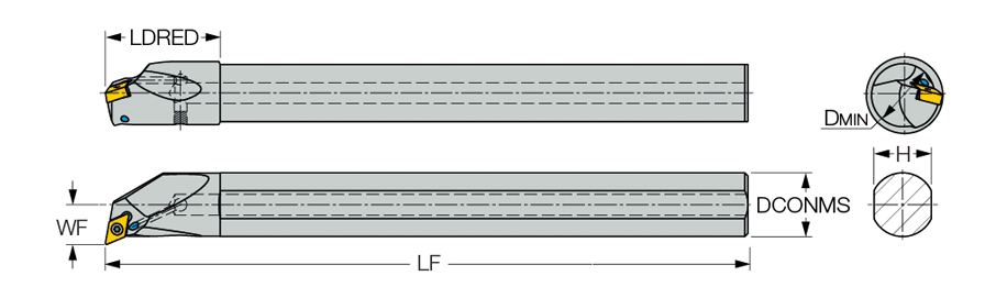 ISCAR Cutting Tools - Metal Working Tools - ISO-Turning - - A/E-SDXNR/L-07