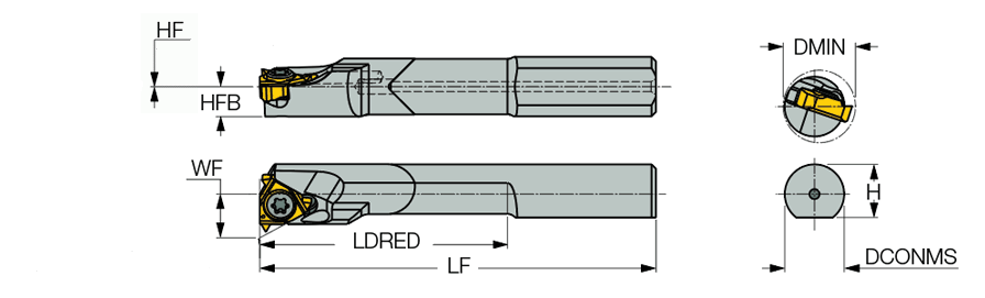 ISCAR Cutting Tools - Metal Working Tools - Threading - - PICIN-MGSIR/L