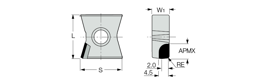 ISCAR Cutting Tools - Metal Working Tools - Milling - - LNAR 1506 PN-R ...