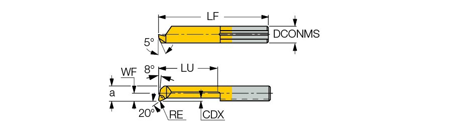 ISCAR Cutting Tools - Metal Working Tools - PICCO R 050 (CBN) : 6404191 ...