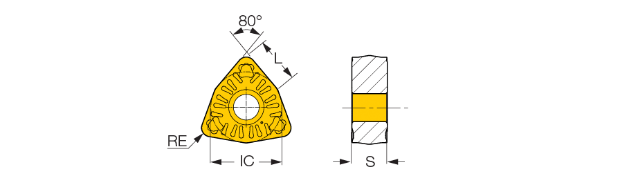 ISCAR Cutting Tools - Metal Working Tools - ISO-Turning - - WOMG-13-R3P-IQ