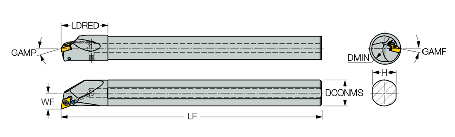 ISCAR Cutting Tools - Metal Working Tools - ISO-Turning - - A/E-SDXNR/L-07