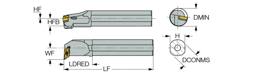 ISCAR Cutting Tools - Metal Working Tools - ISO-Turning - - A-SKUNR/L